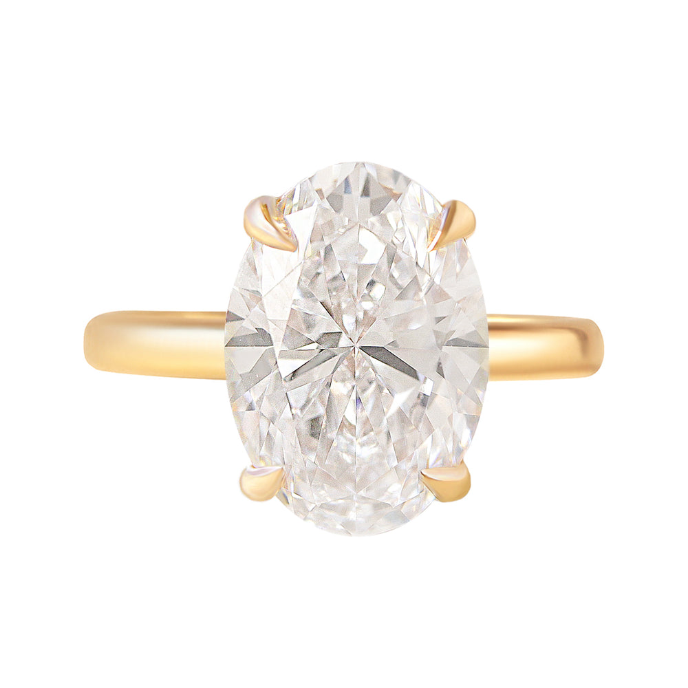 Three Stone Oval Lab Grown Diamonds Engagement ring – sillyshinydiamonds