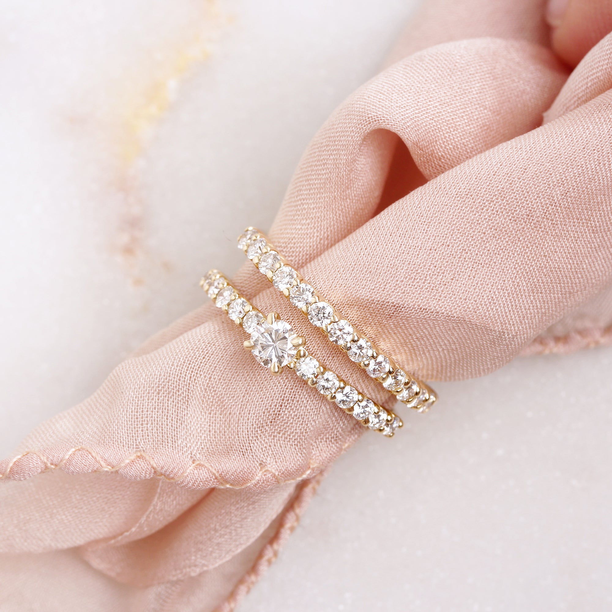 Diamond Pave Wedding Ring Basic | sillyshinydiamonds