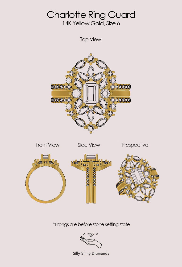 Diamond Ring Guard Nesting Ring Wrap Enhancer Charlotte ...