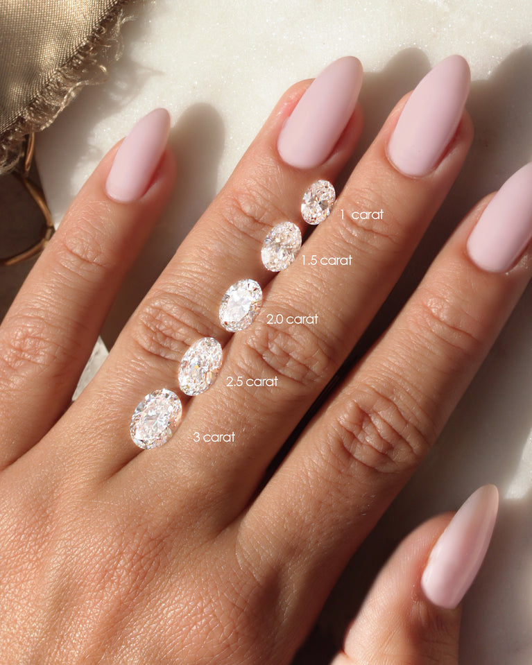 Solitaire Oval Diamond Ring 1ct / 2ct / 3ct / 4ct / 5ct - Arya Oval – sillyshinydiamonds