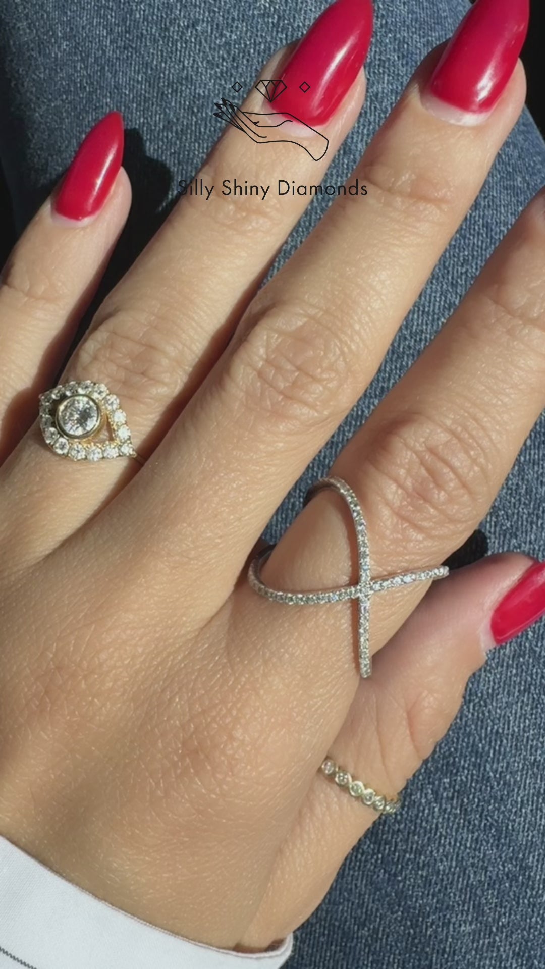 X-Ring Diamond Ring ♥ – sillyshinydiamonds