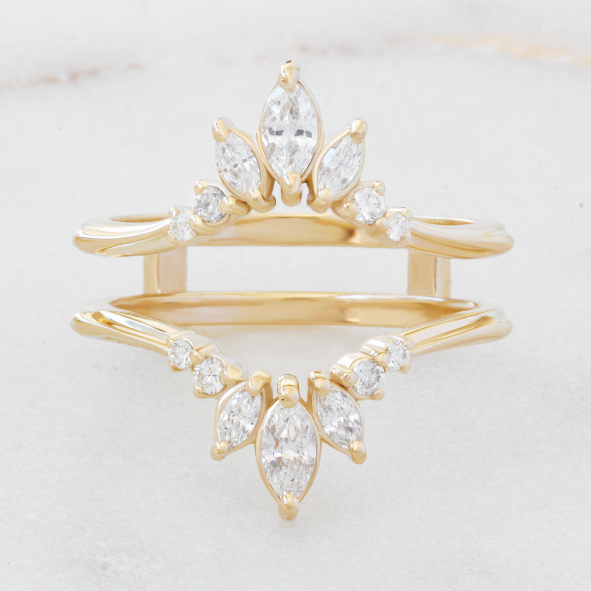 Diamond Ring Guard Enhancer "Danielle" | sillyshinydiamonds