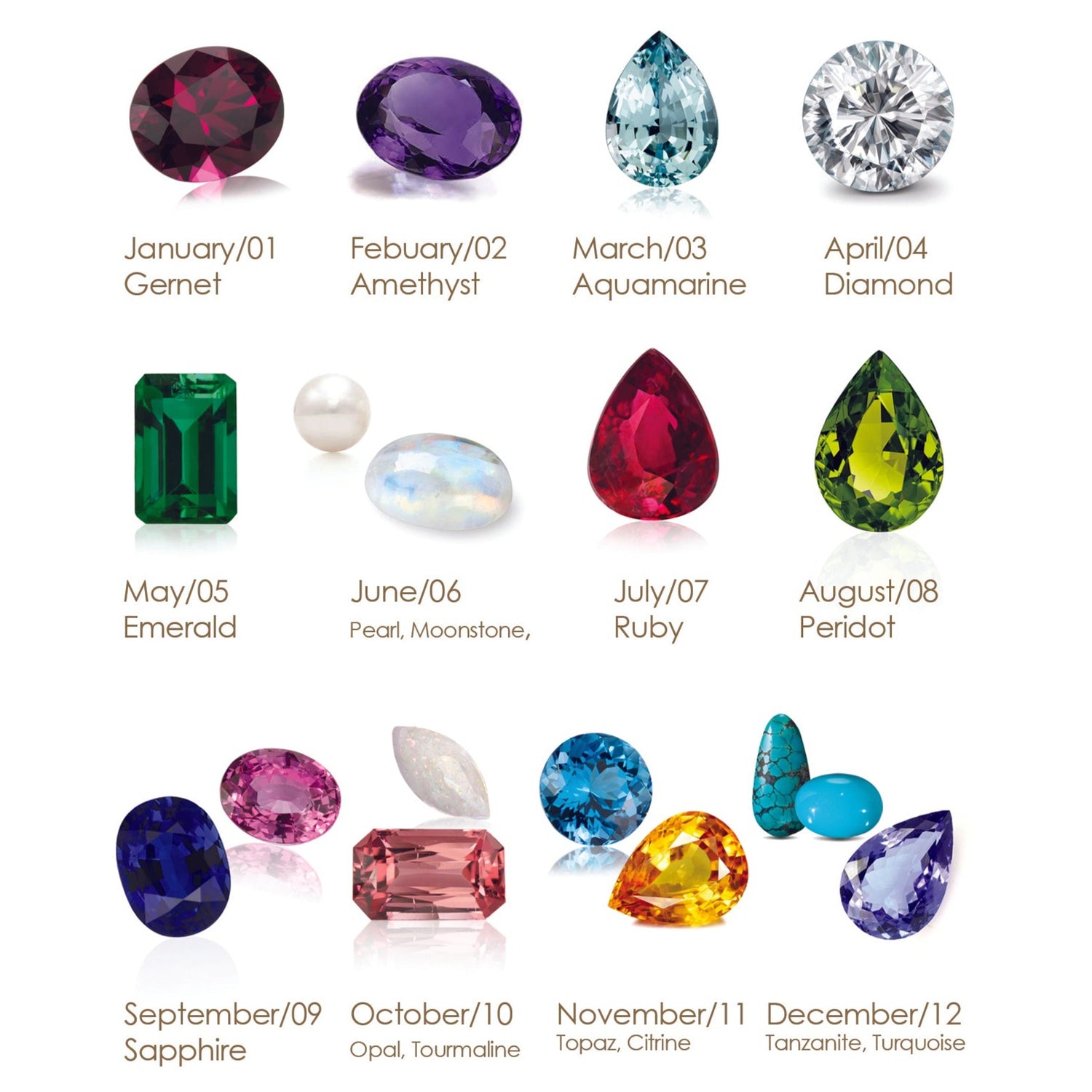 Spinning Birth Month Calendar Gold Coin Personalized Pendant ...