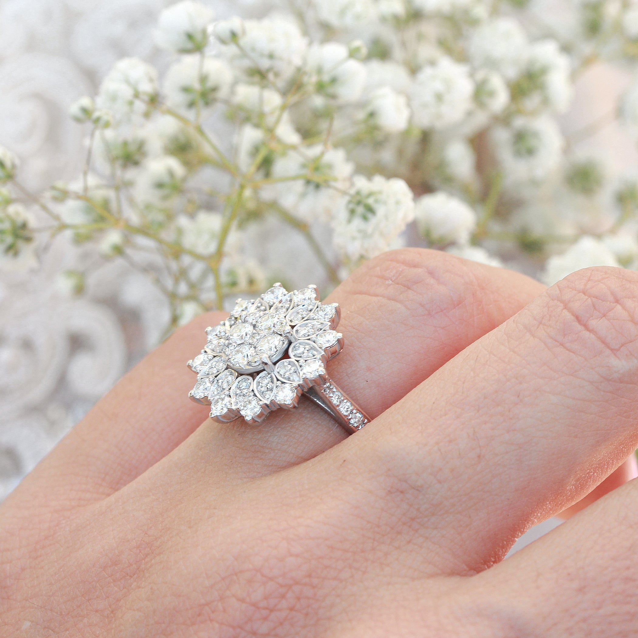 Unique Mandala Engagement Ring - Smadar ♥ | sillyshinydiamonds