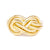 Double Infinity Knot Unique Wedding Gold Ring ♥ – sillyshinydiamonds
