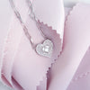 Lady Heart Diamond Double Halo Necklace ♥ – sillyshinydiamonds