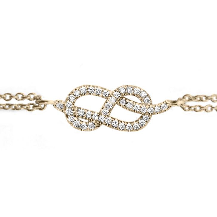 Infinity Knot Diamond Bracelet | sillyshinydiamonds