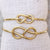 Small Infinity Knot Gold Cuff Bangle | sillyshinydiamonds