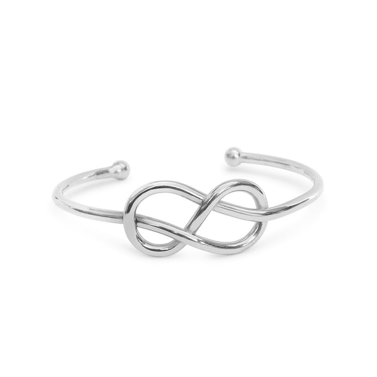 Large Infinity Knot Gold Cuff Bangle – sillyshinydiamonds