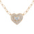 Lady Heart Diamond Double Halo Necklace ♥ – sillyshinydiamonds