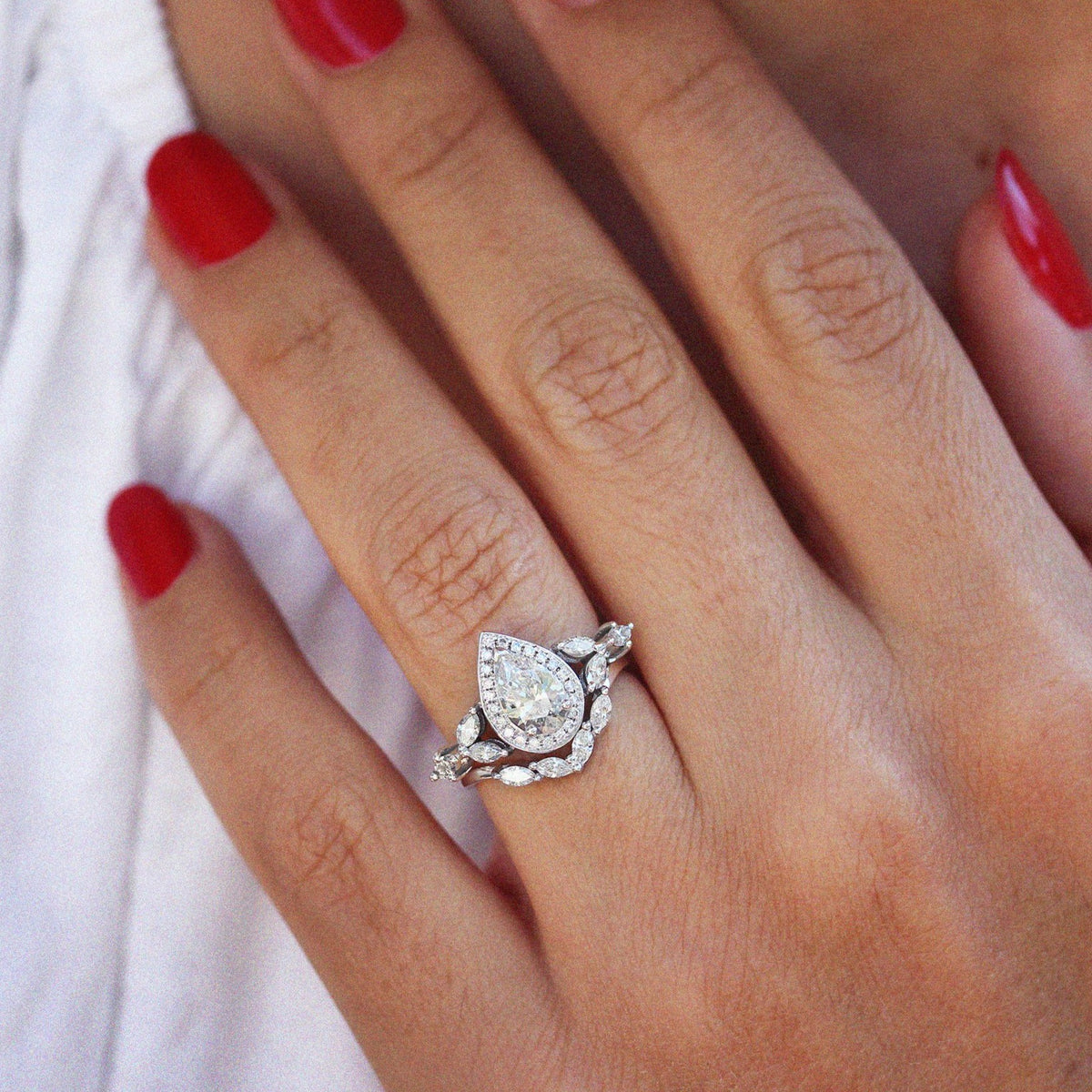 Diamond Chevron V Wedding Ring - Muse Nesting Ring ♥ | sillyshinydiamonds