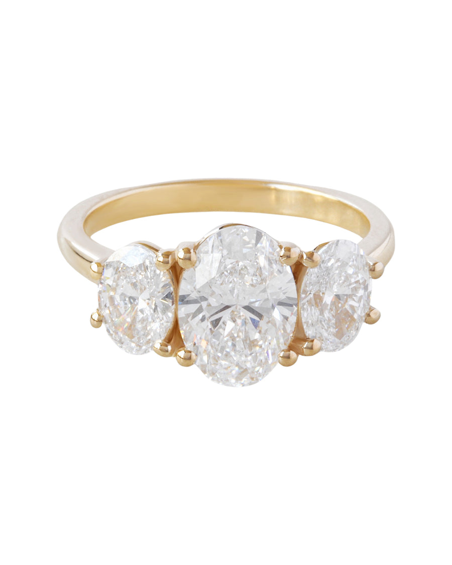 Oval Diamonds Three Stone Engagement ring | sillyshinydiamonds
